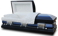 Triton Blue | Metal Casket with White Velvet Interior | Buy Now ...
