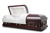Hamilton Burial Casket with Cherry Finish & Ivory Velvet Interior ...